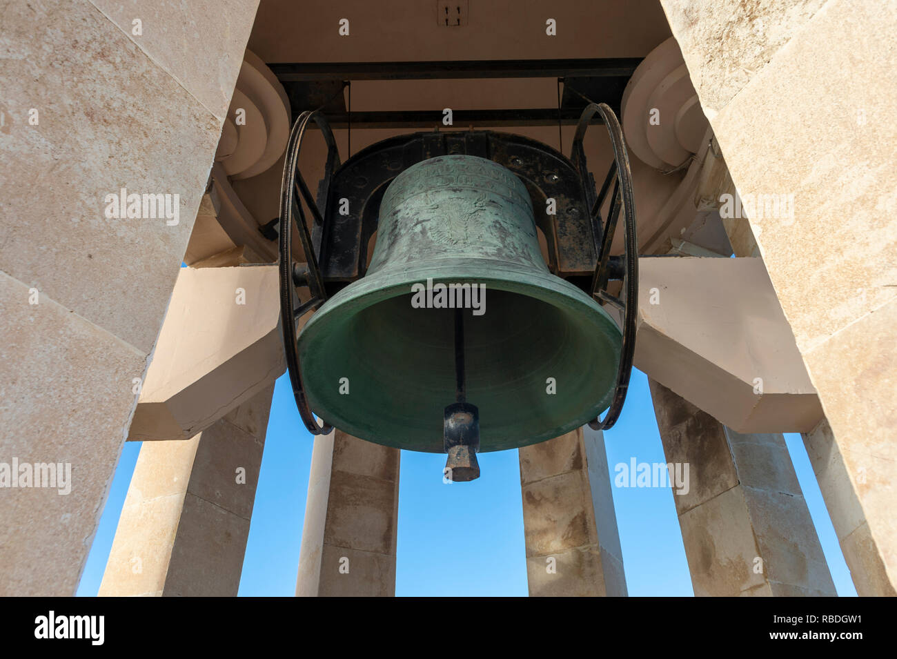 The Siege Bell Tower, Valletta, Malta Stock Photo - Alamy