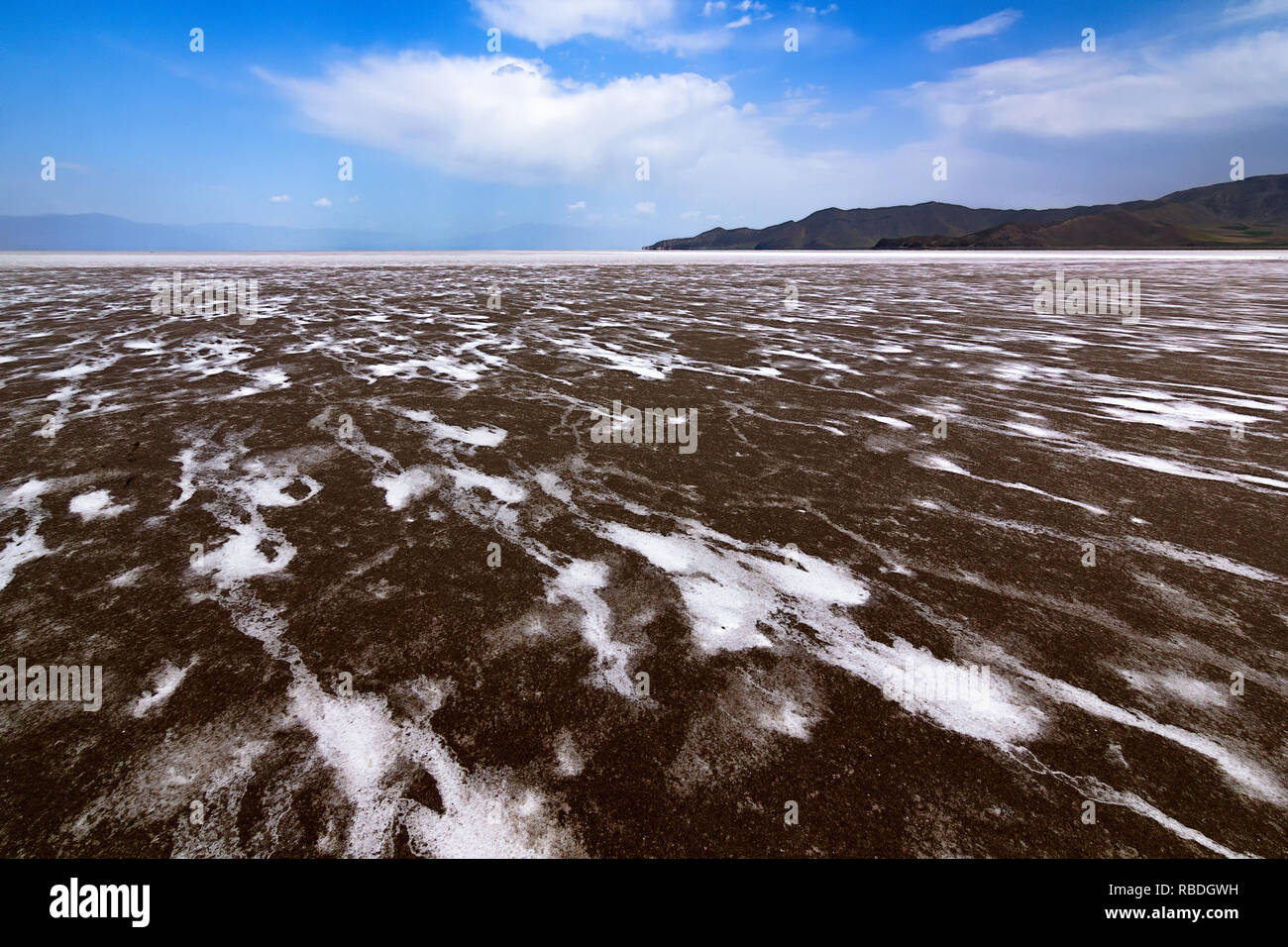 A strange form of Urmia lake, The second largest salt lake in the world ...