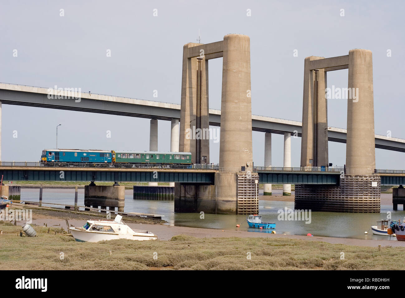 A class 73 electro diesel locomotive number 73136 'Perseverance' and ...