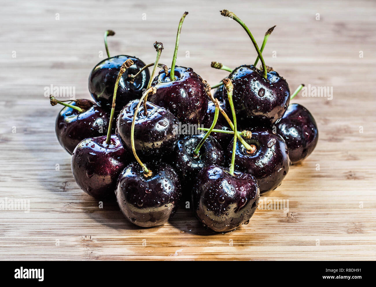 Fresh red cherries Stock Photo - Alamy