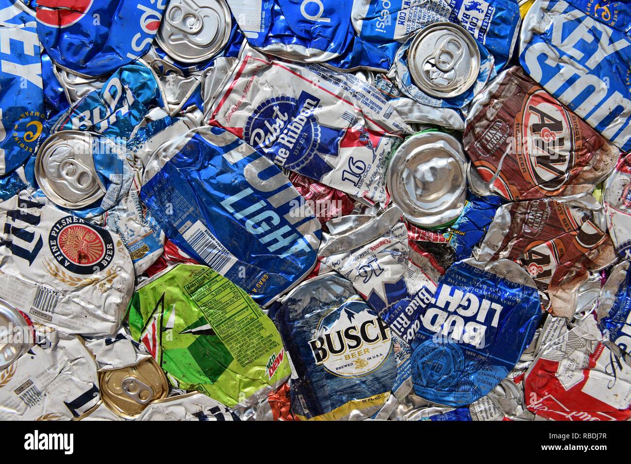 Crushed Metal Cans High Resolution Stock Photography and Images - Alamy