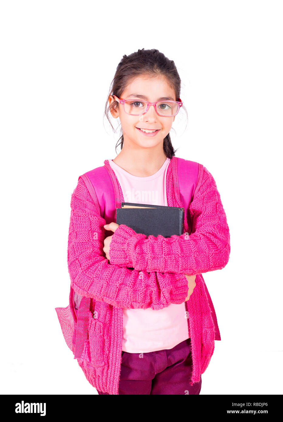smiling little girl student portrait Stock Photo - Alamy