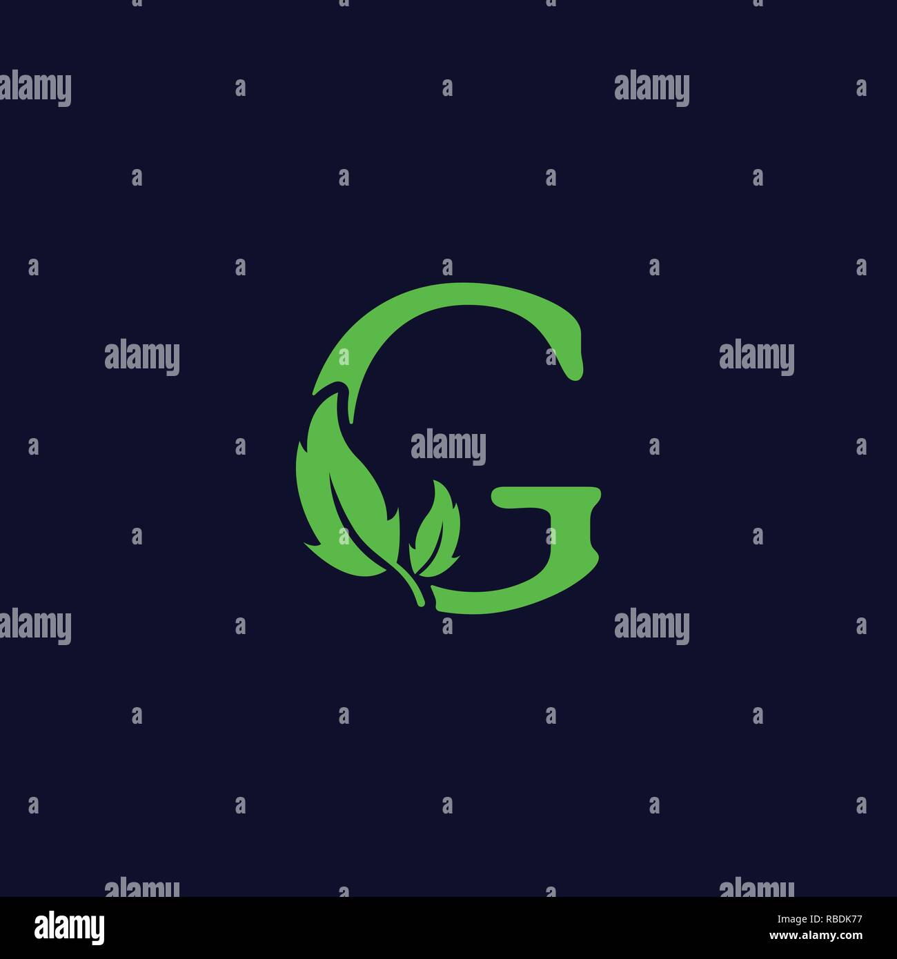 Letter g leaf hi-res stock photography and images - Alamy