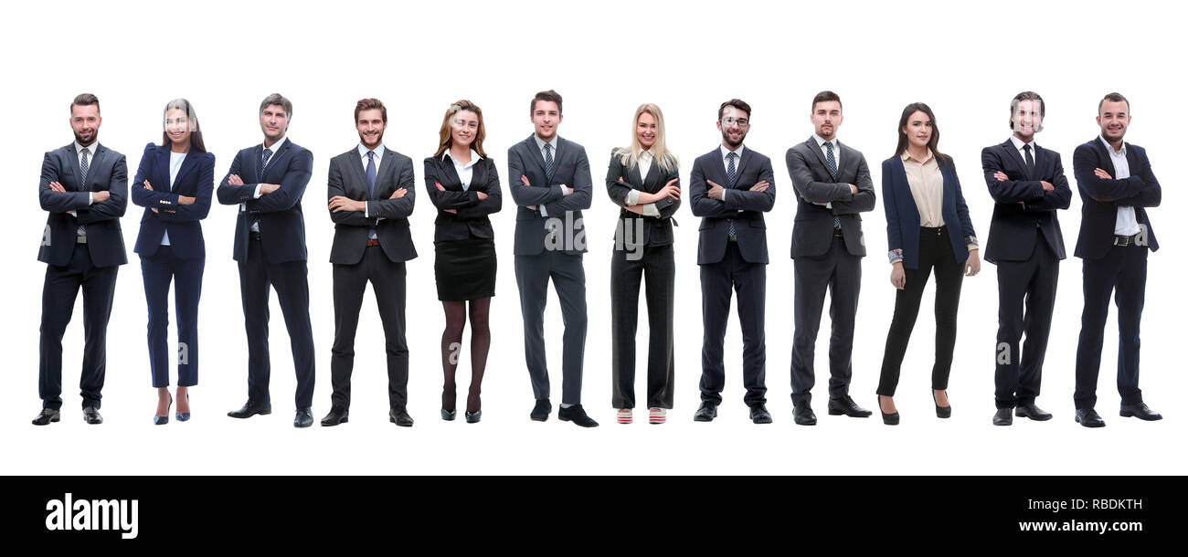 Group colleagues standing in Cut Out Stock Images & Pictures - Alamy