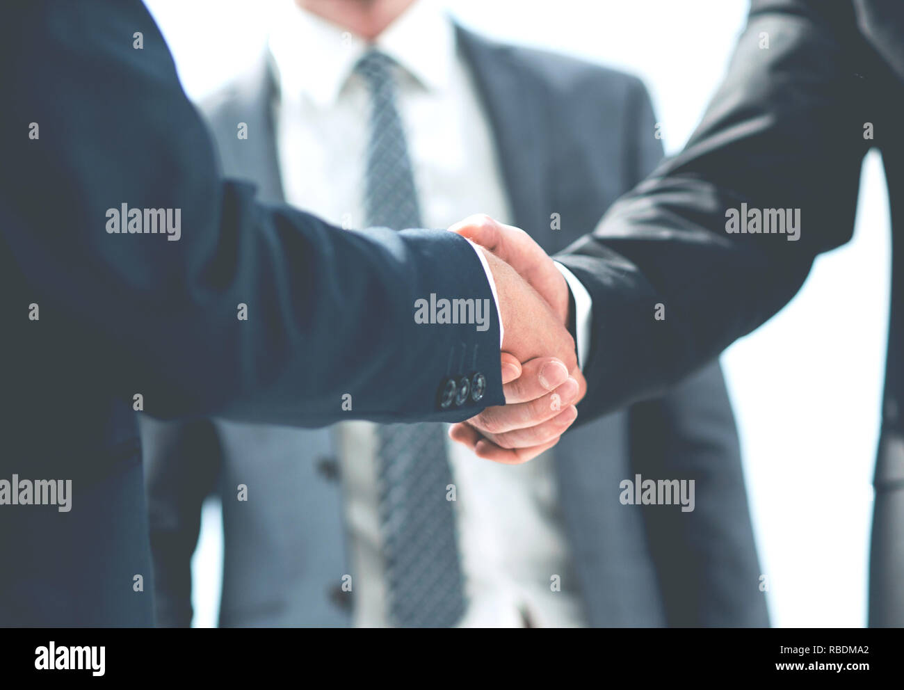 close up.handshake business people. concept of partnership Stock Photo ...
