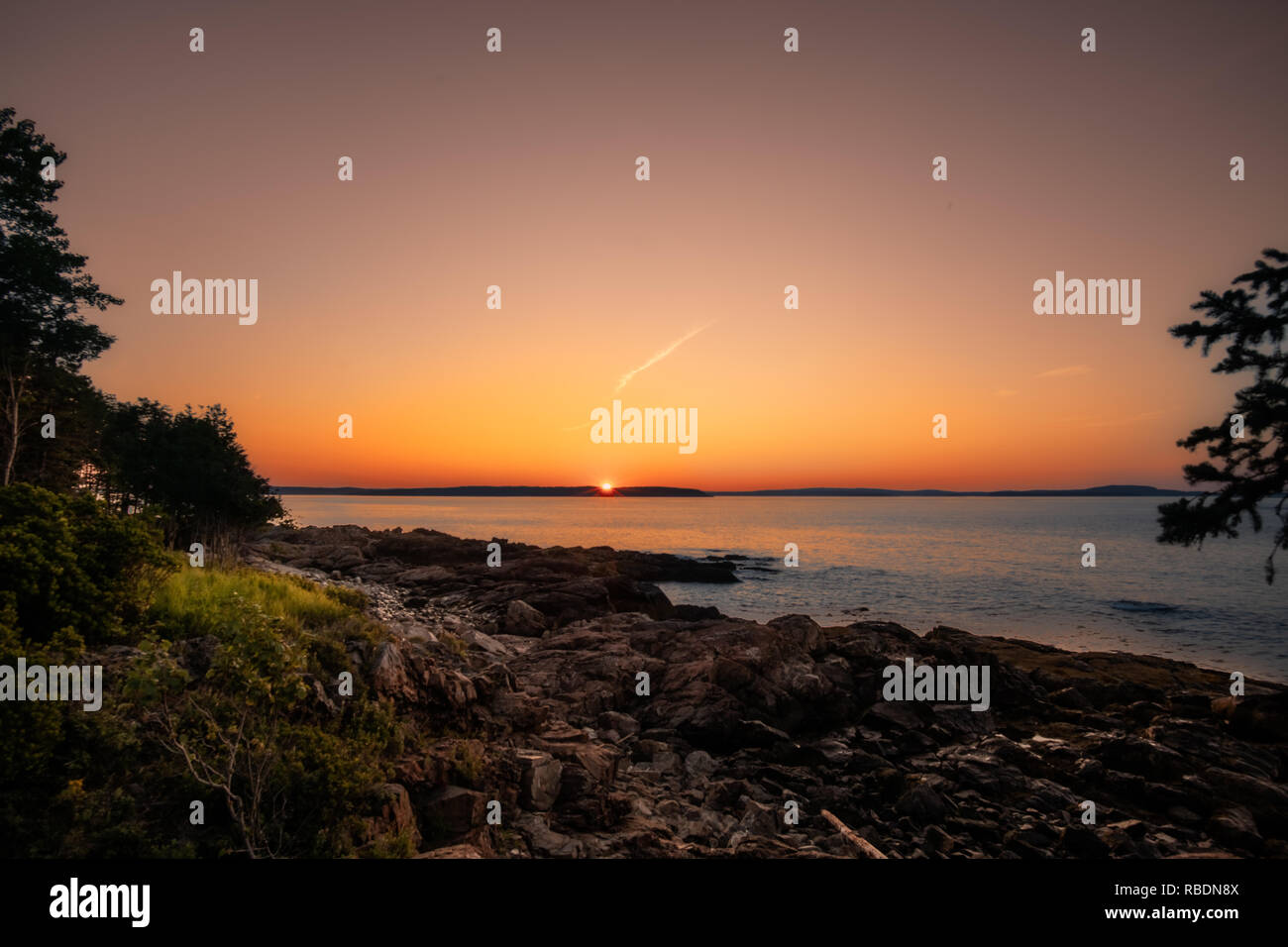 Sunrise colors landscape Stock Photo - Alamy
