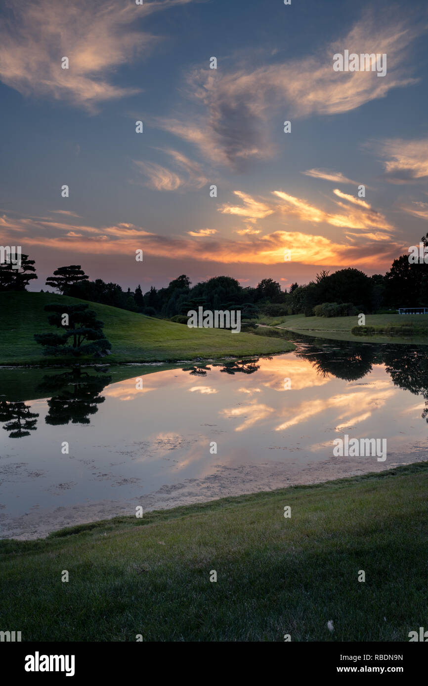 Sunrise colors landscape Stock Photo - Alamy