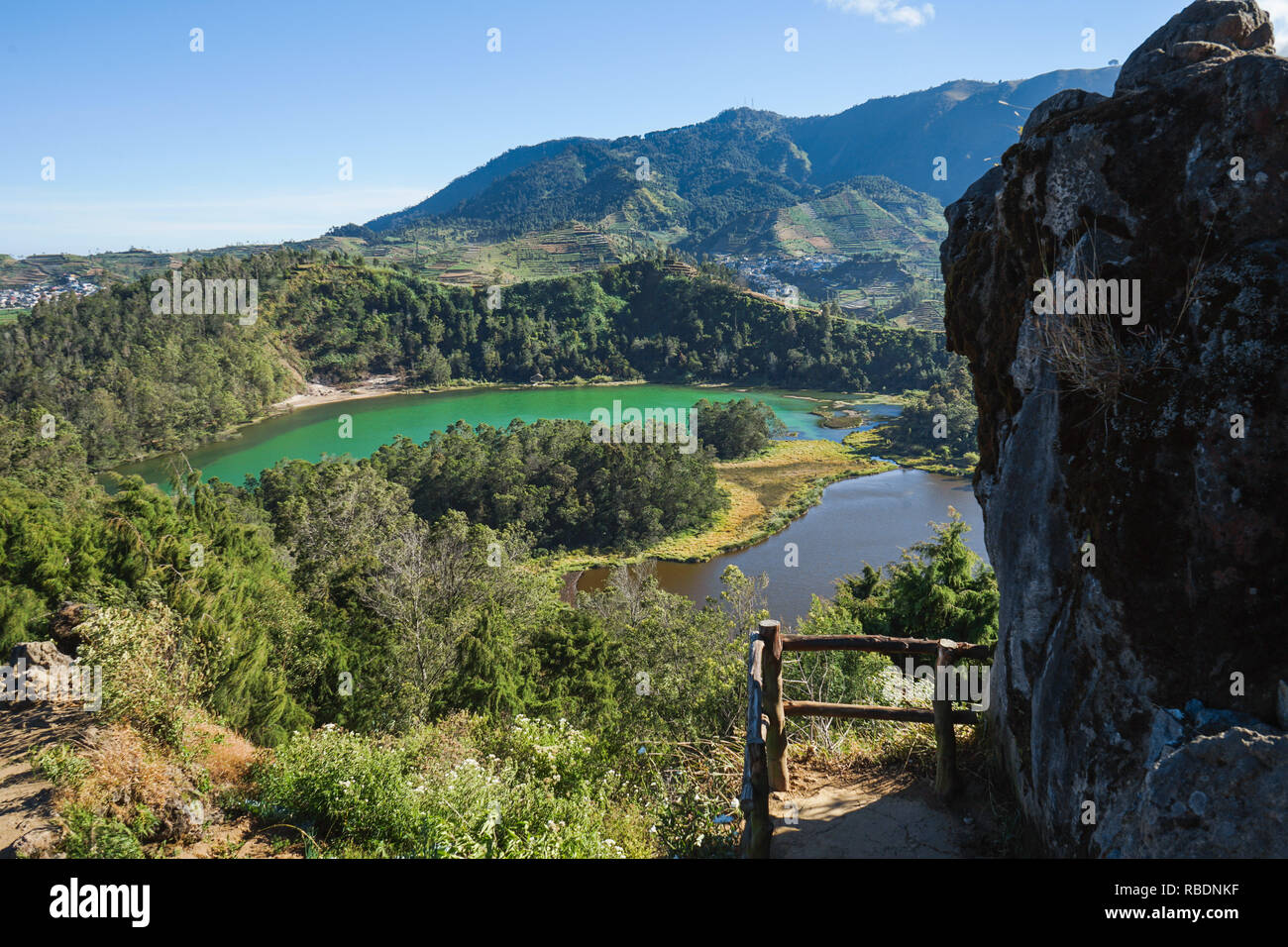Telaga Warna Dieng Stock Photo - Alamy