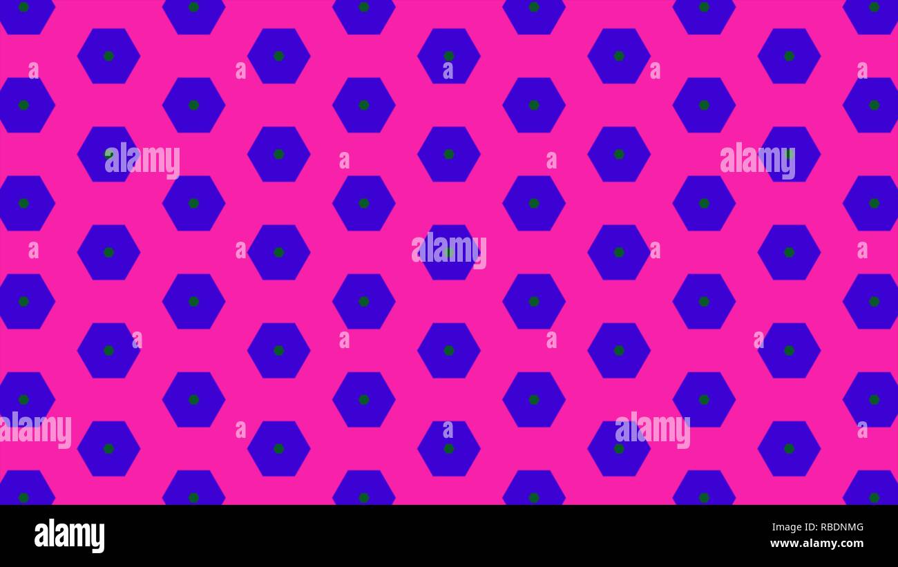 Abstract of the colorful hexagon of same color and different ...