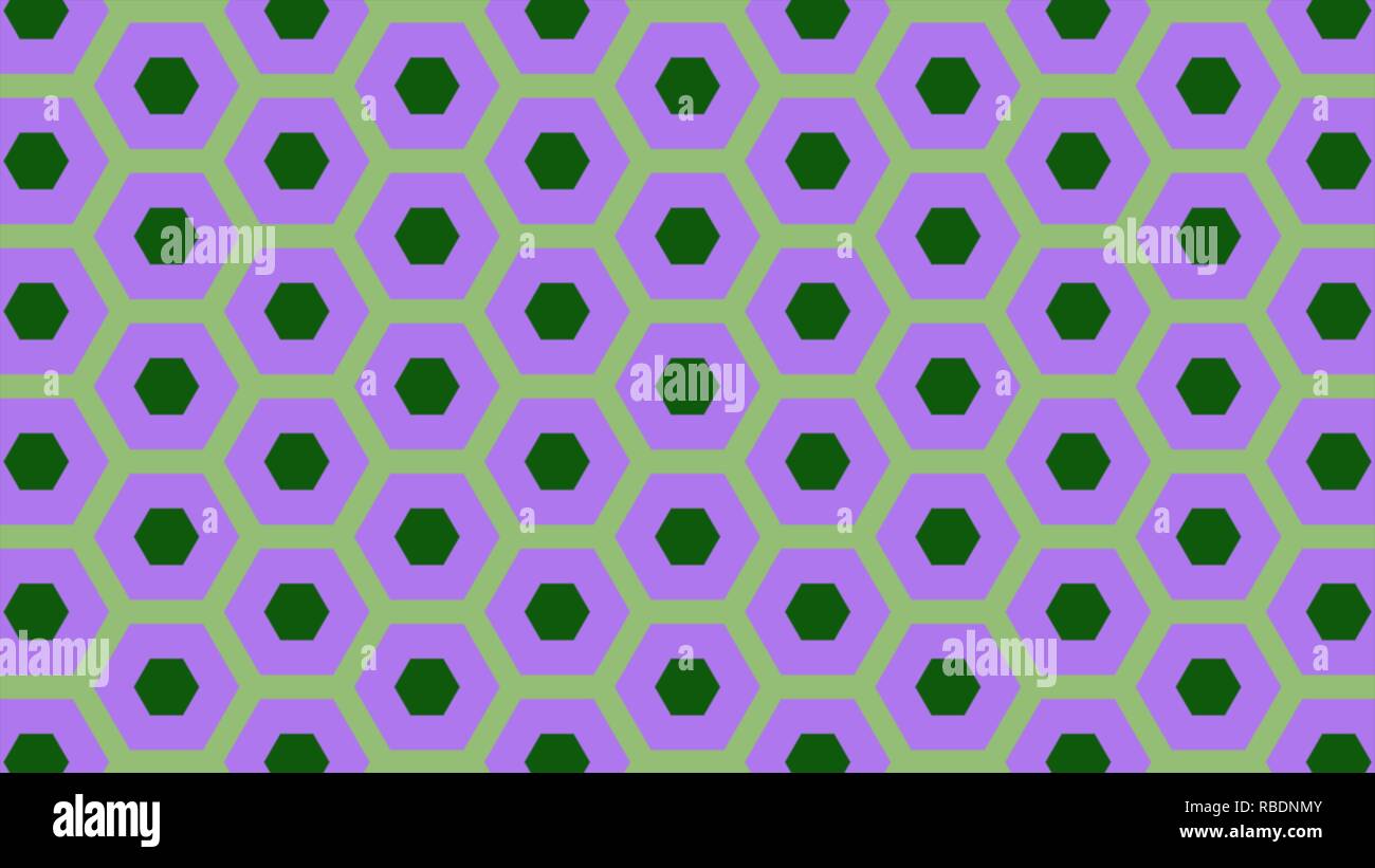 Abstract of the colorful hexagon of same color and different ...