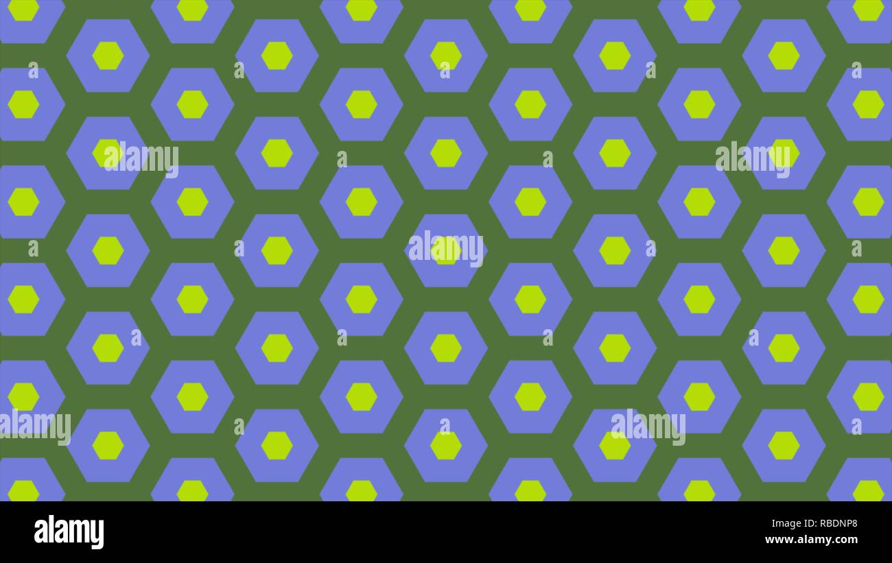 Abstract of the colorful hexagon of same color and different ...