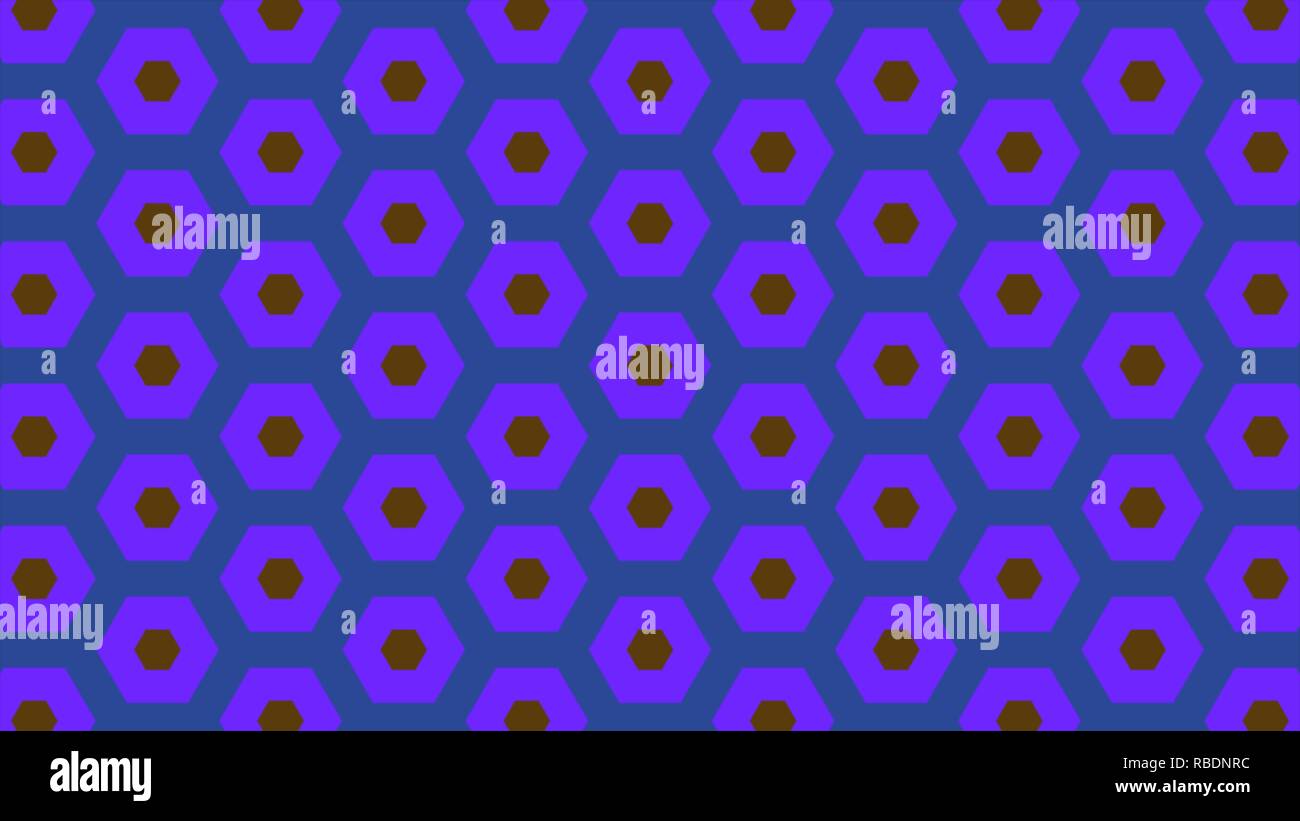 Abstract of the colorful hexagon of same color and different ...