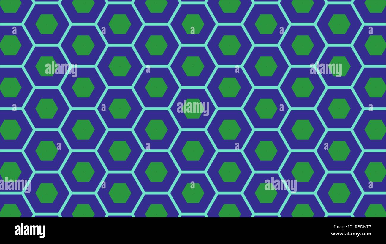 Abstract of the colorful hexagon of same color and different ...