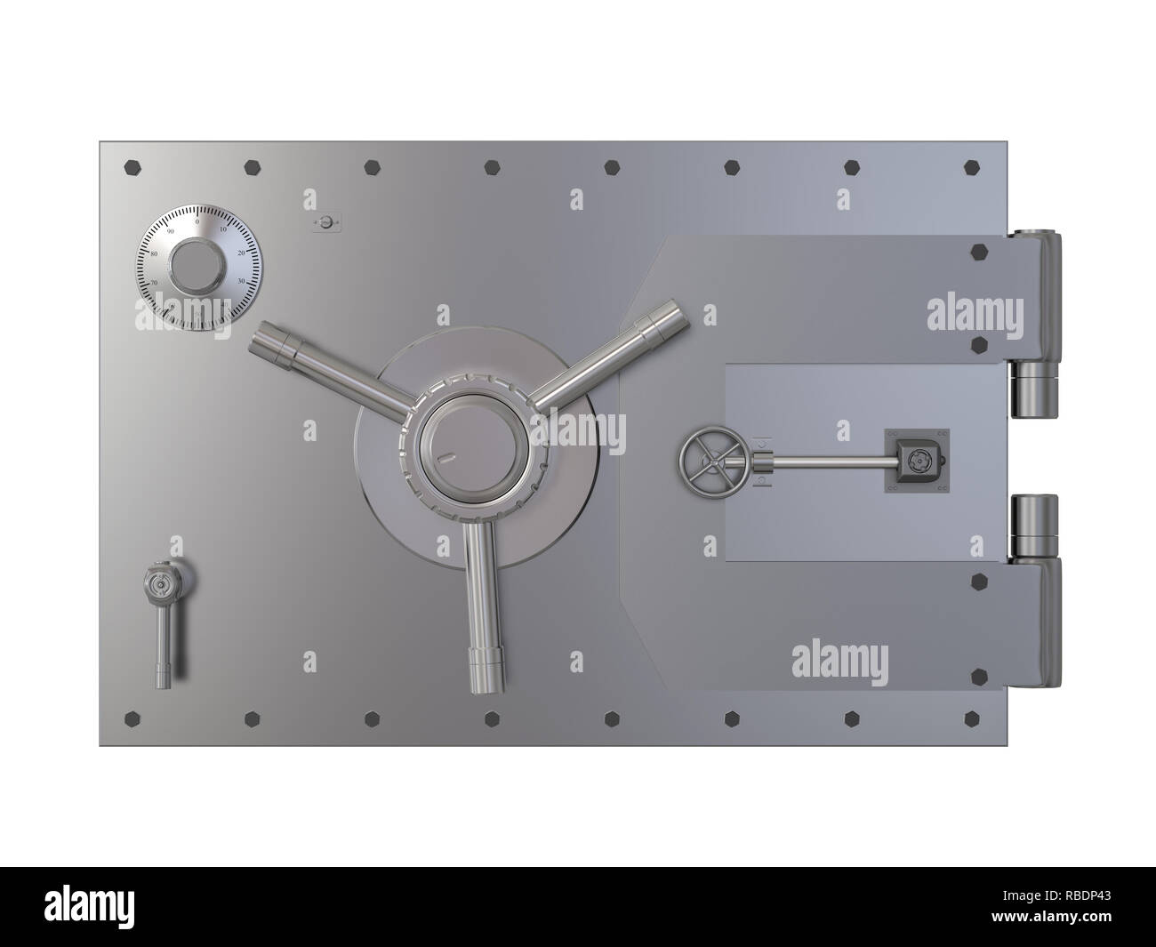 Closed solid bank vault Cut Out Stock Images & Pictures - Alamy