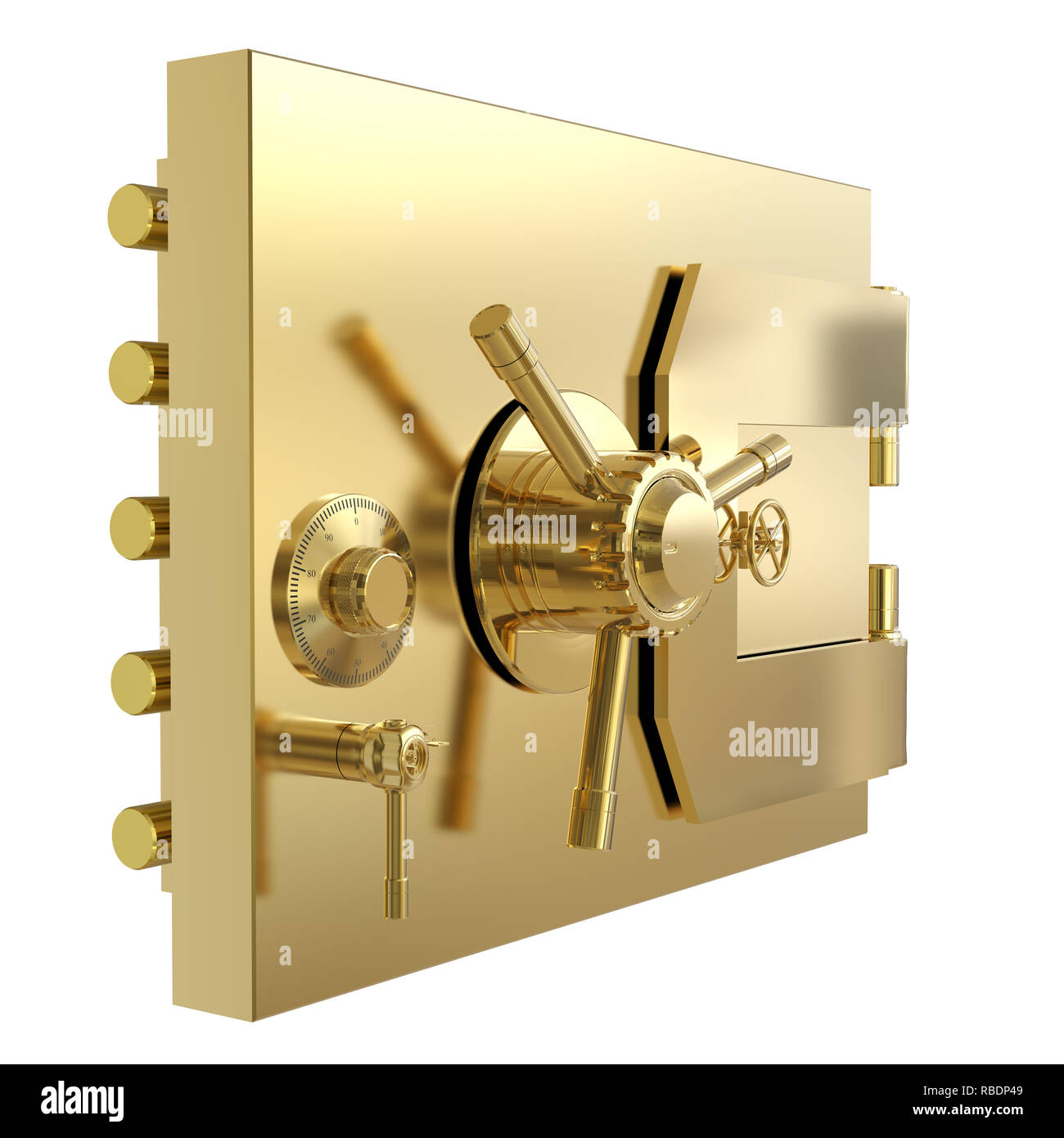 3d rendering bank safe or bank vault isolated Stock Photo - Alamy
