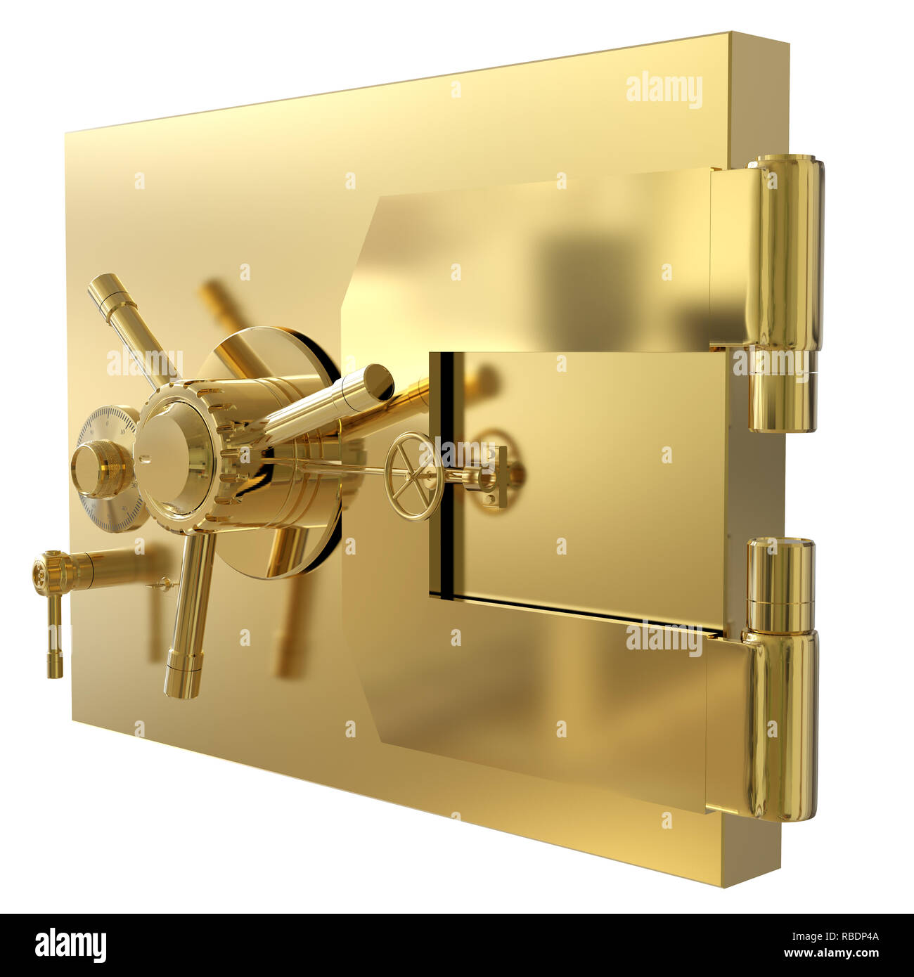 3d rendering bank safe or bank vault isolated Stock Photo - Alamy