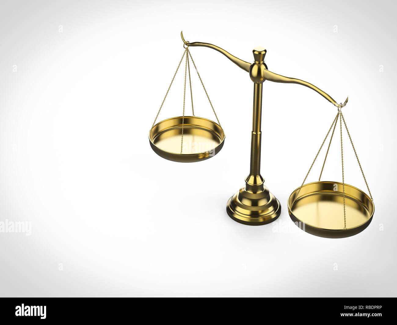 Law concept with 3d rendering law scale on white background Stock Photo ...