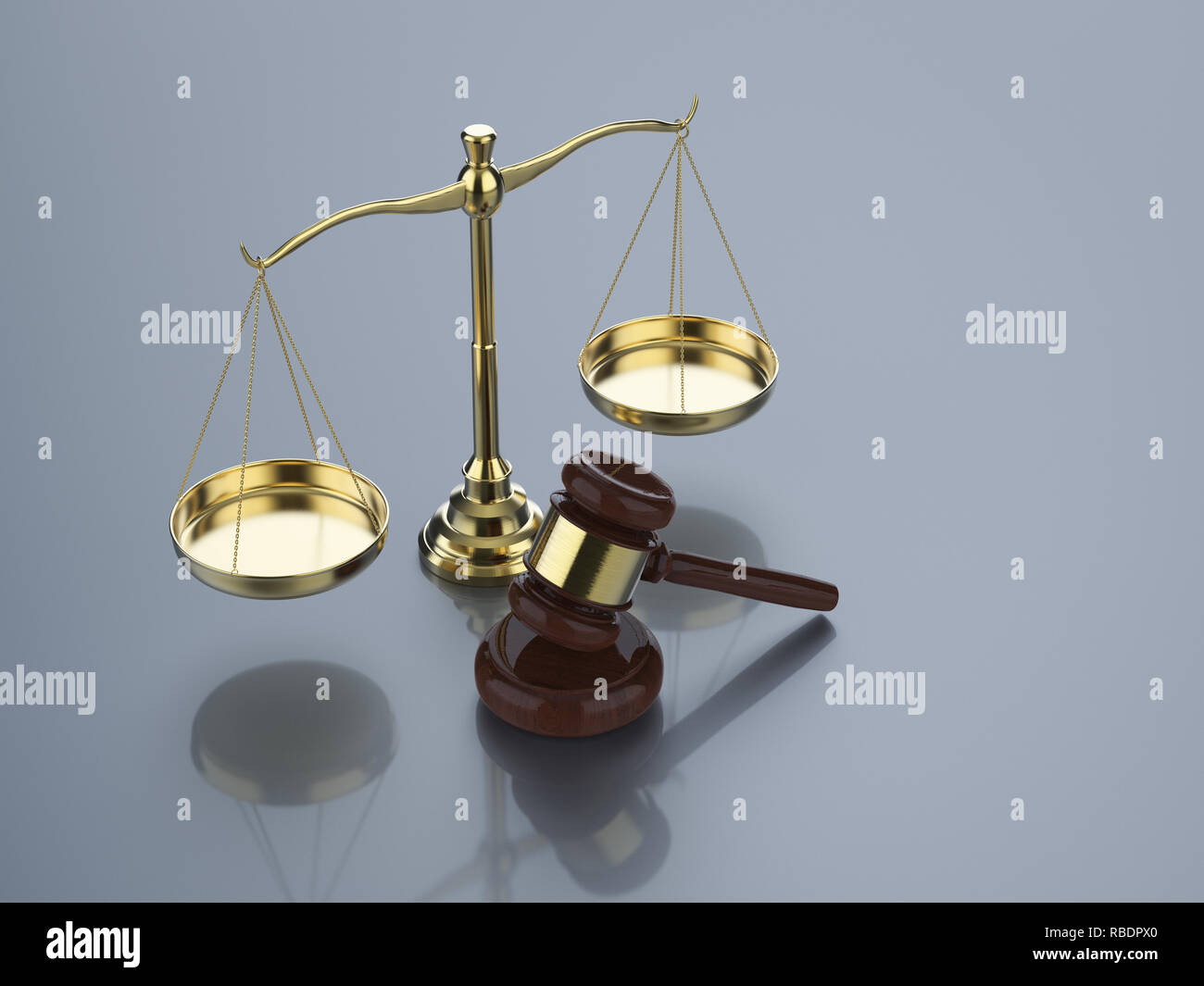 Law concept with 3d rendering golden law scale and gavel judge Stock ...