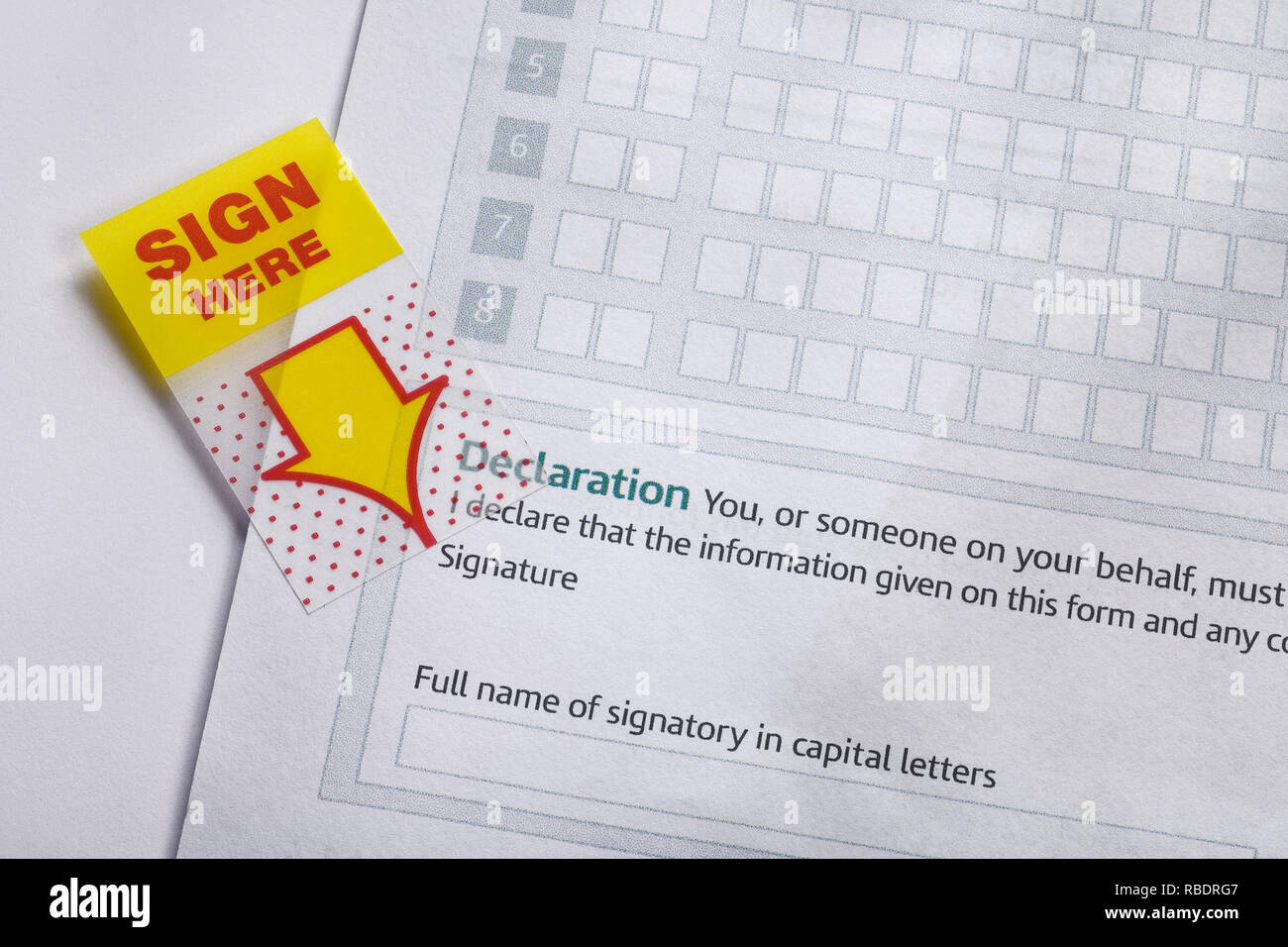 With a document hi-res stock photography and images - Alamy