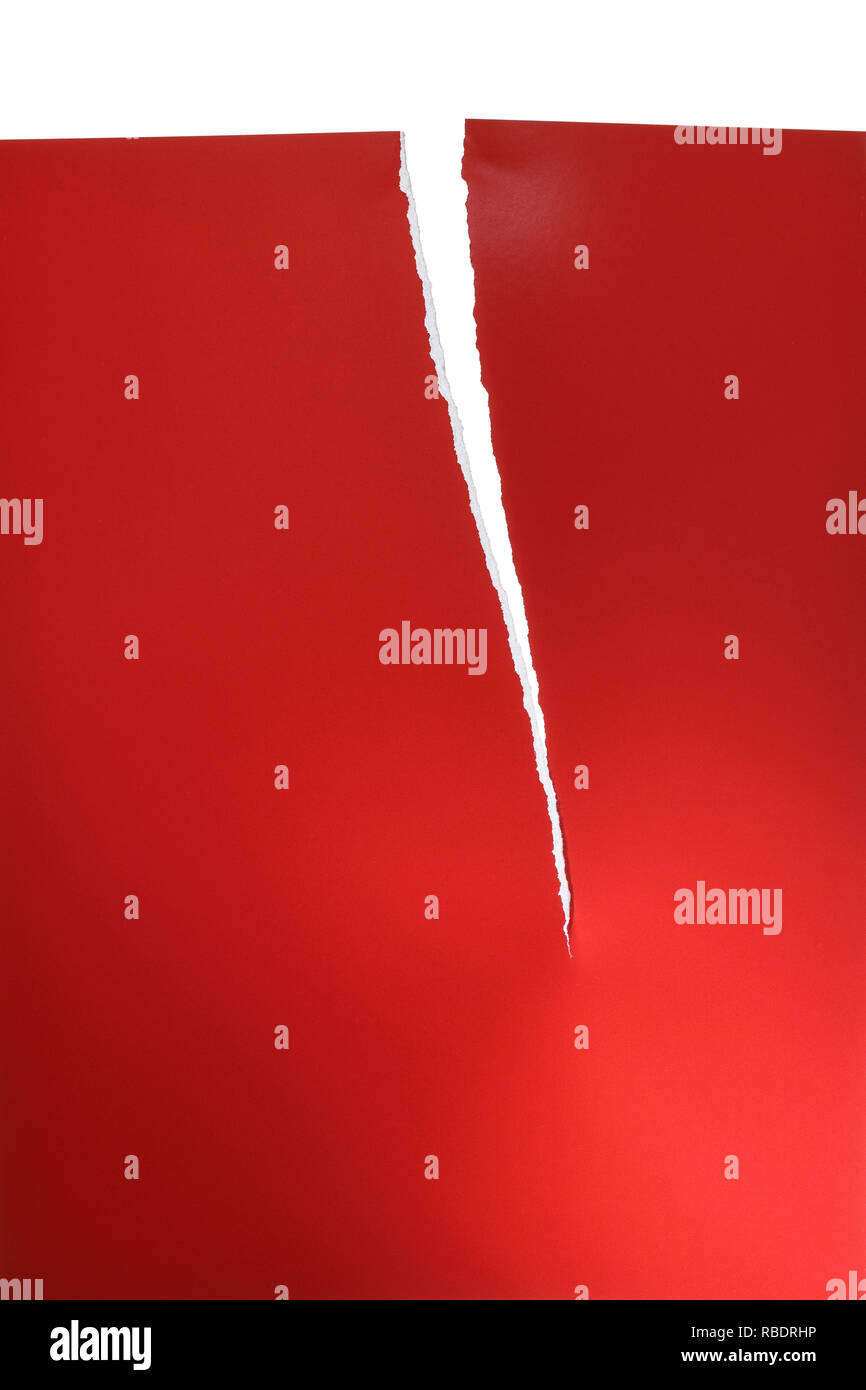 Half torn paper hi-res stock photography and images - Alamy