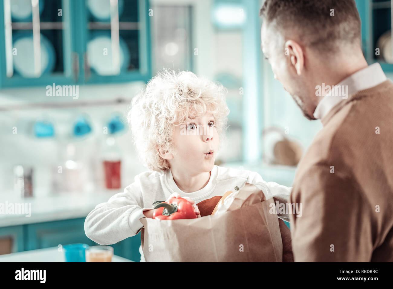 Raising eyebrows hi-res stock photography and images - Alamy