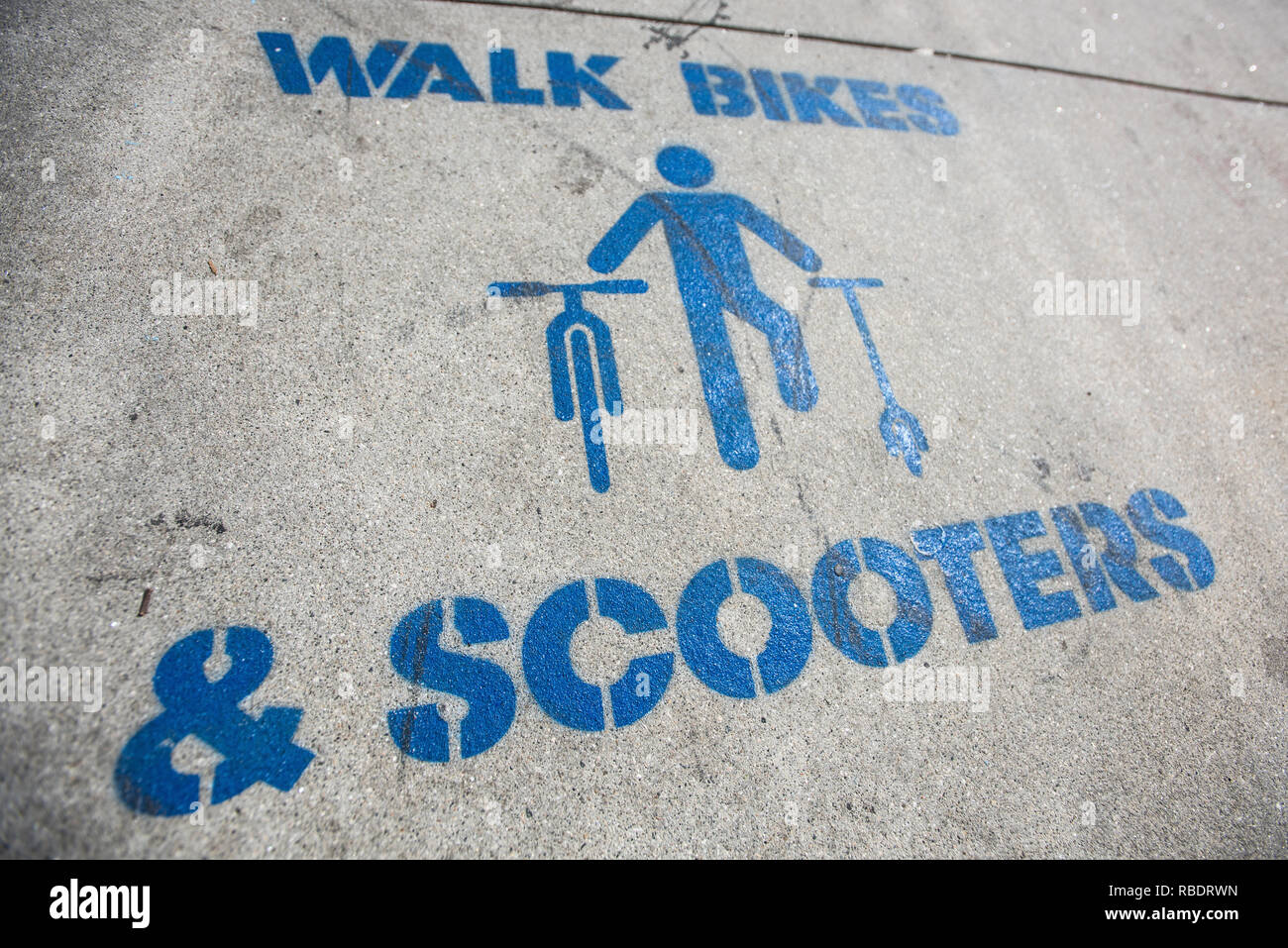 Walk bicycles and scooters hi-res stock photography and images - Alamy