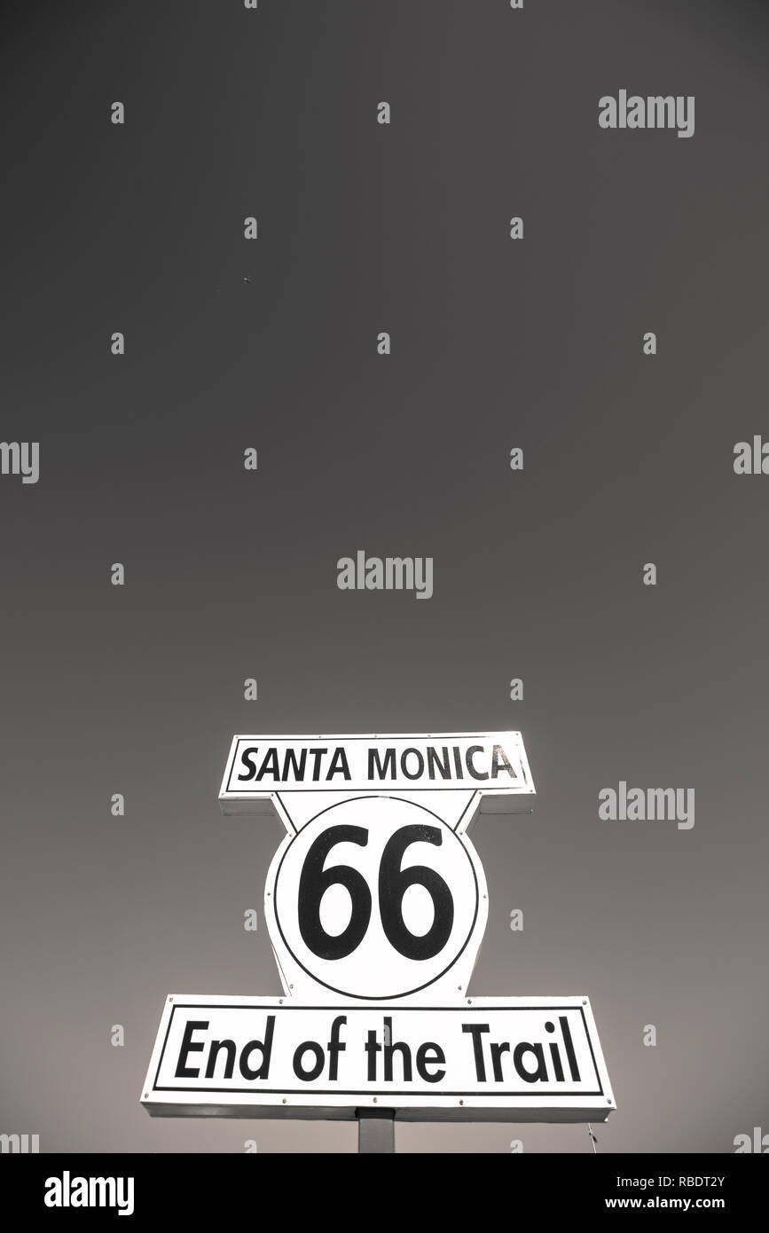 Route 66: End of the Trail – Santa Monica, California Stock Photo - Alamy