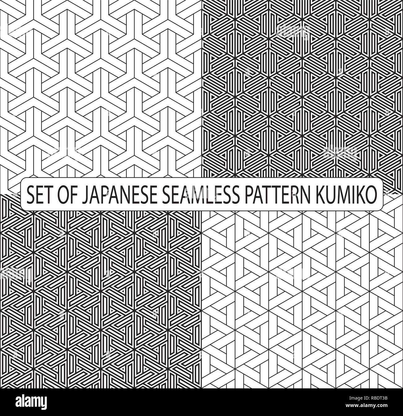 Set seamless japanese pattern kumiko for shoji screen, great design for ...