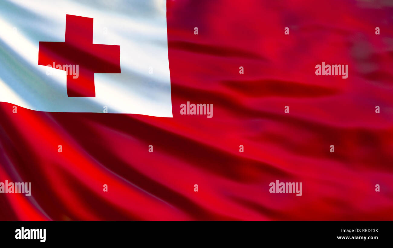 Wavy flag of tonga hi-res stock photography and images - Alamy