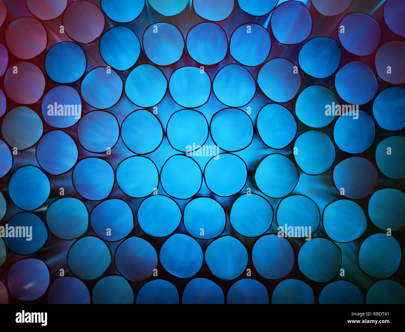 Abstract cold blue toned vivid colorful background texture of backlit ...
