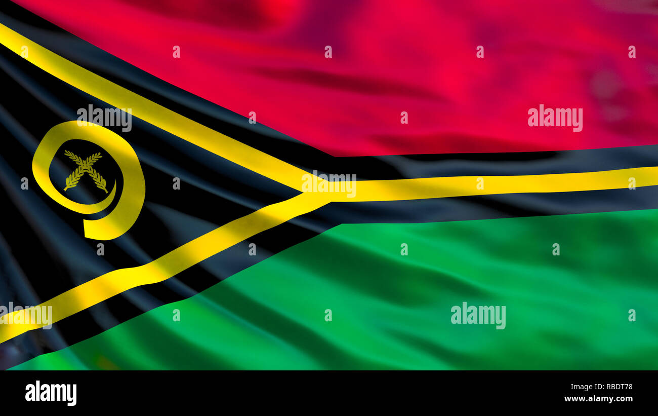 Vanuatu silk flag hi-res stock photography and images - Alamy