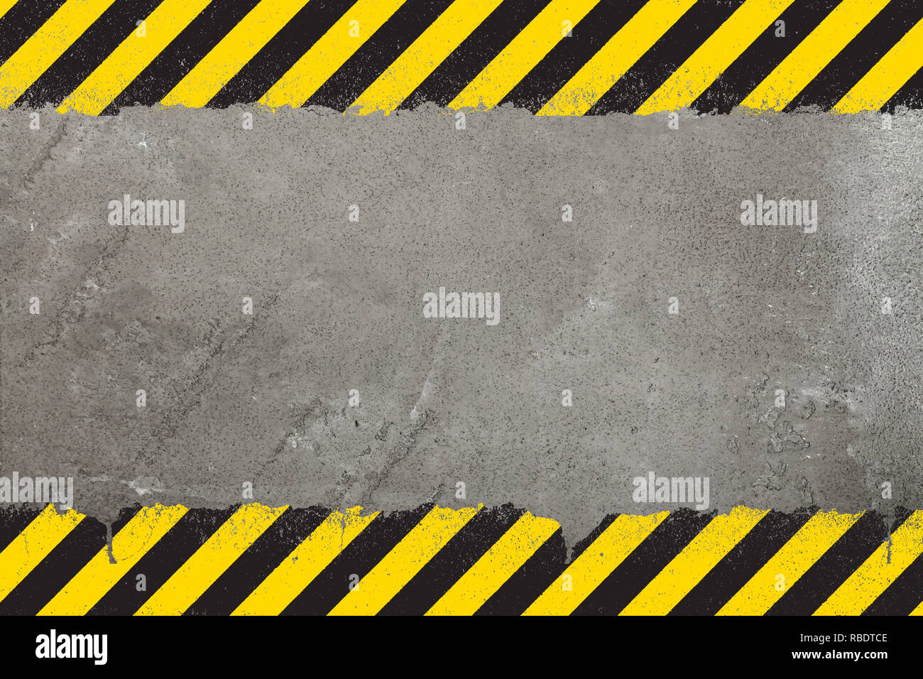 Concrete weathered wall background with yellow and black painted grunge ...