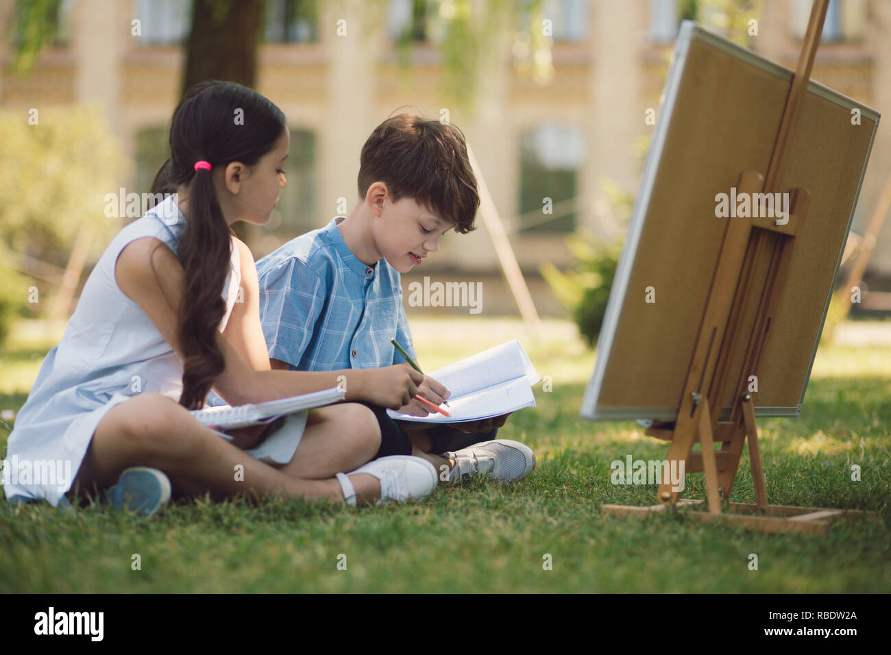 Education in nature Stock Photo - Alamy