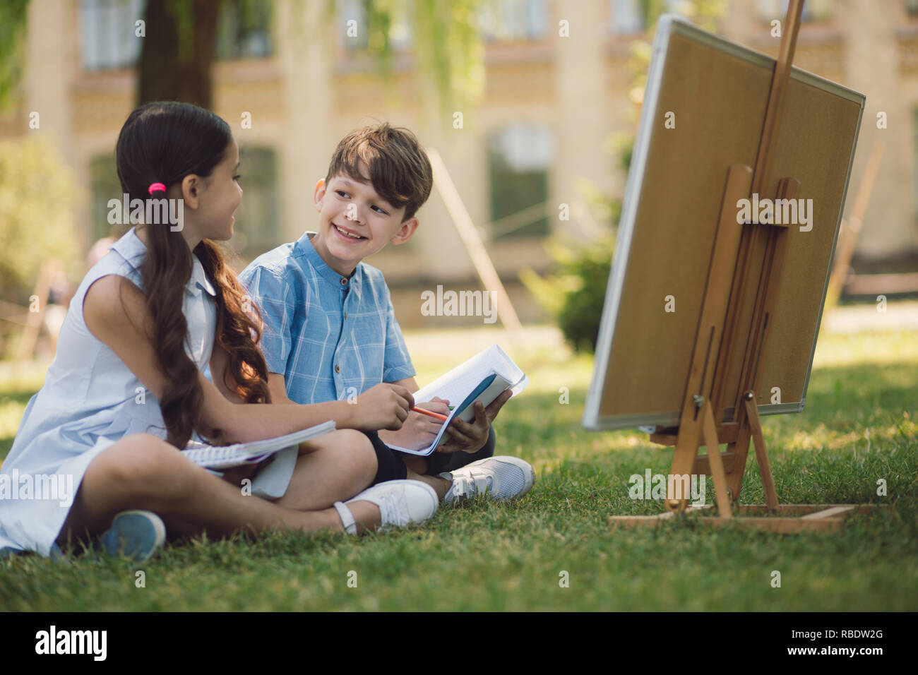 Education in nature Stock Photo - Alamy
