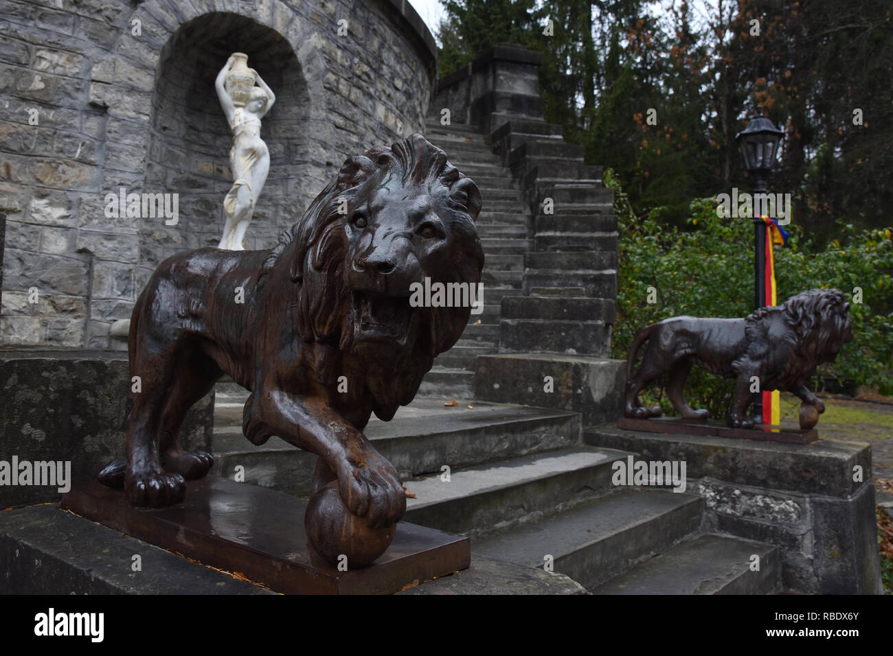 The Stirbey Castle, residence of princess Alina Stirbey and General ...