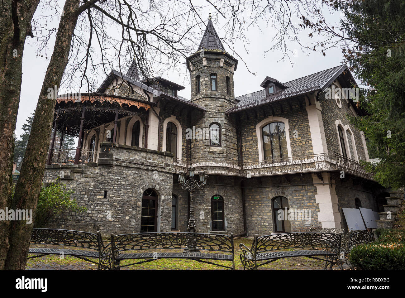 The Stirbey Castle, summer residence of princess Alina Stirbey and ...