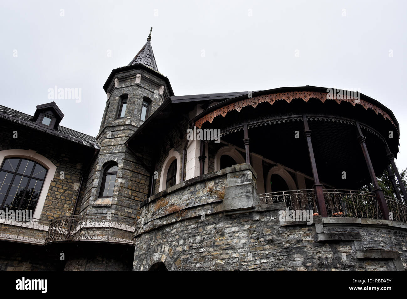 The Stirbey Castle, summer residence of princess Alina Stirbey and ...