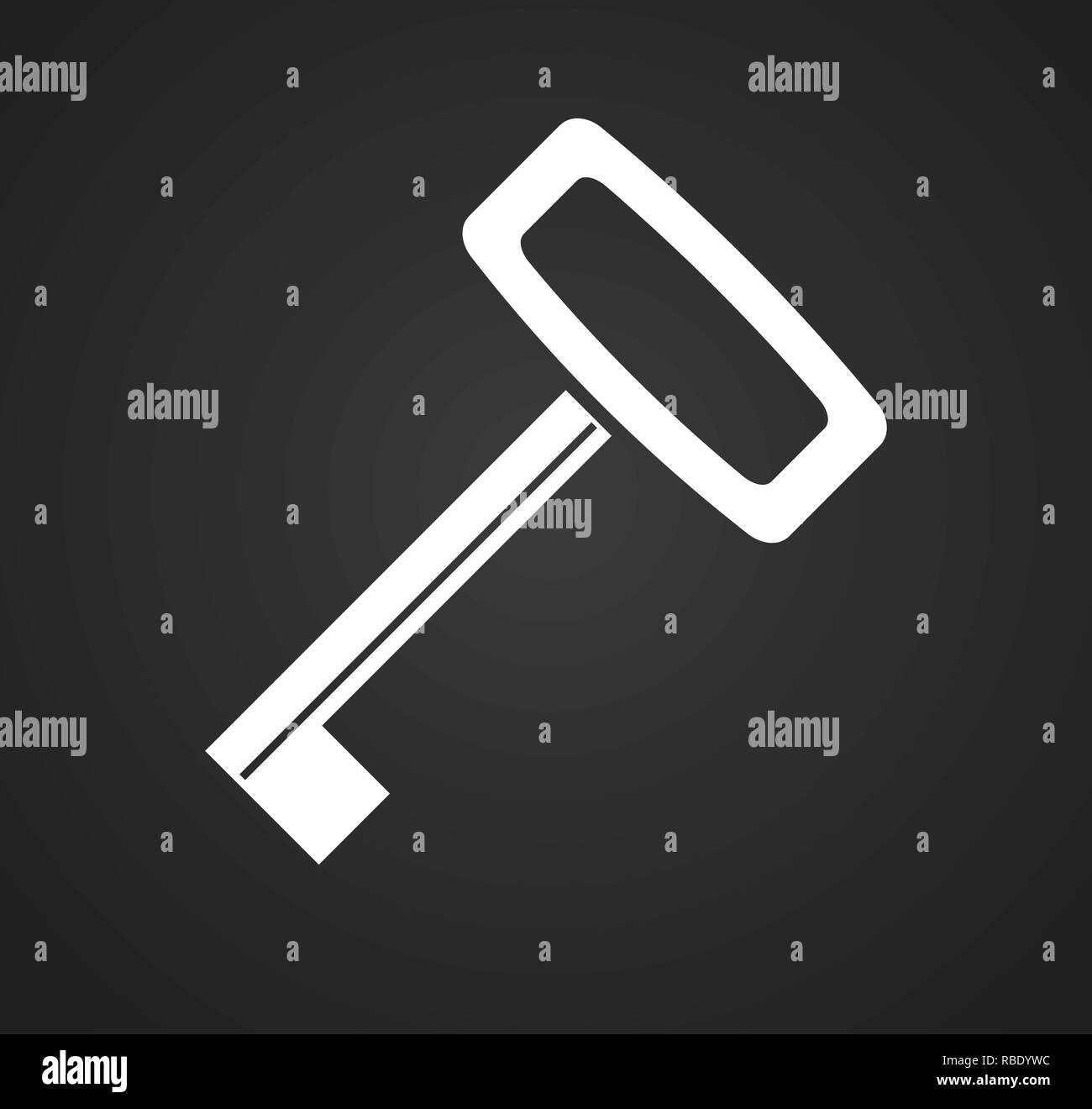 Key icon on black background for graphic and web design, Modern simple ...