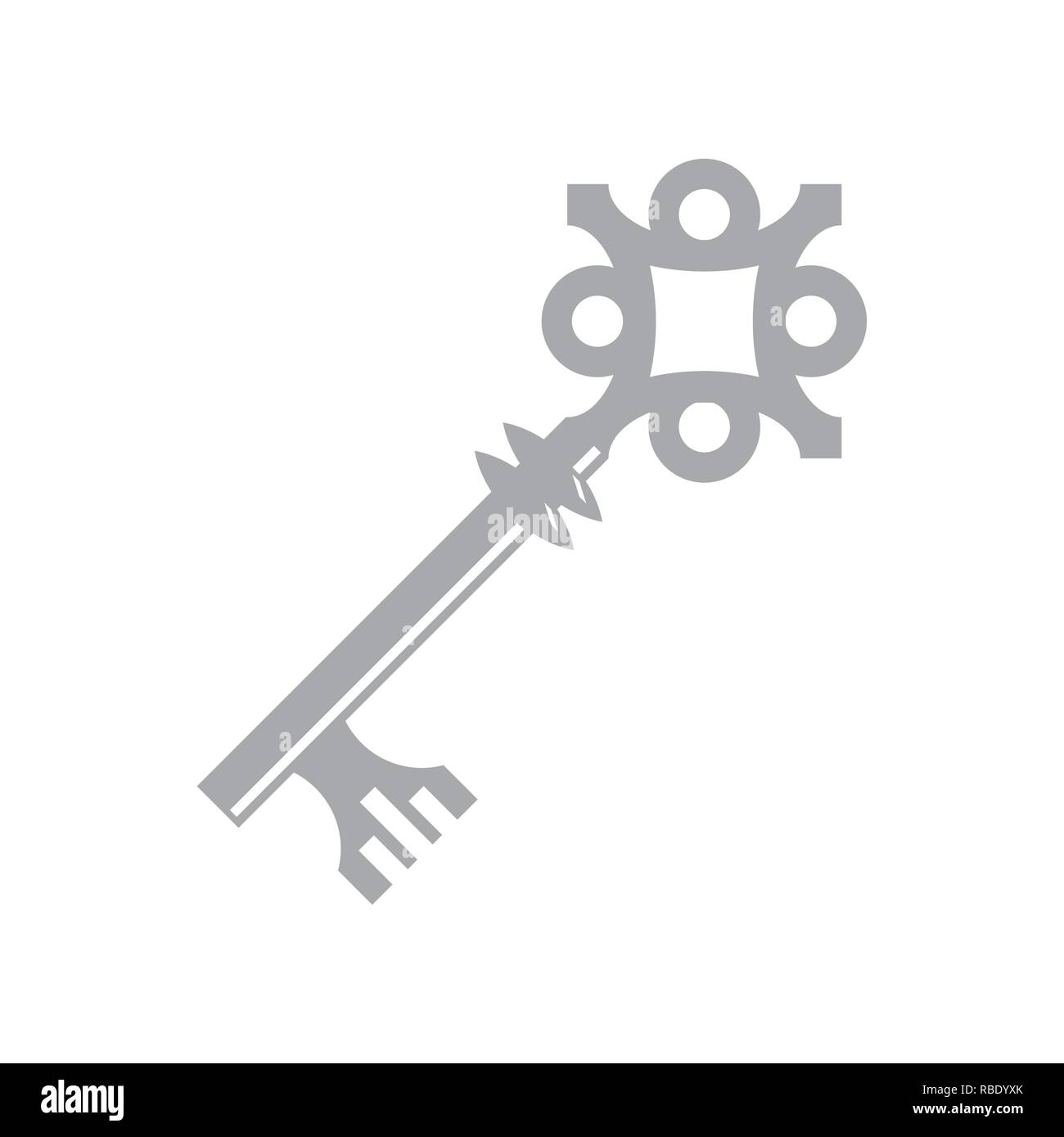 Key icon on white background for graphic and web design, Modern simple ...