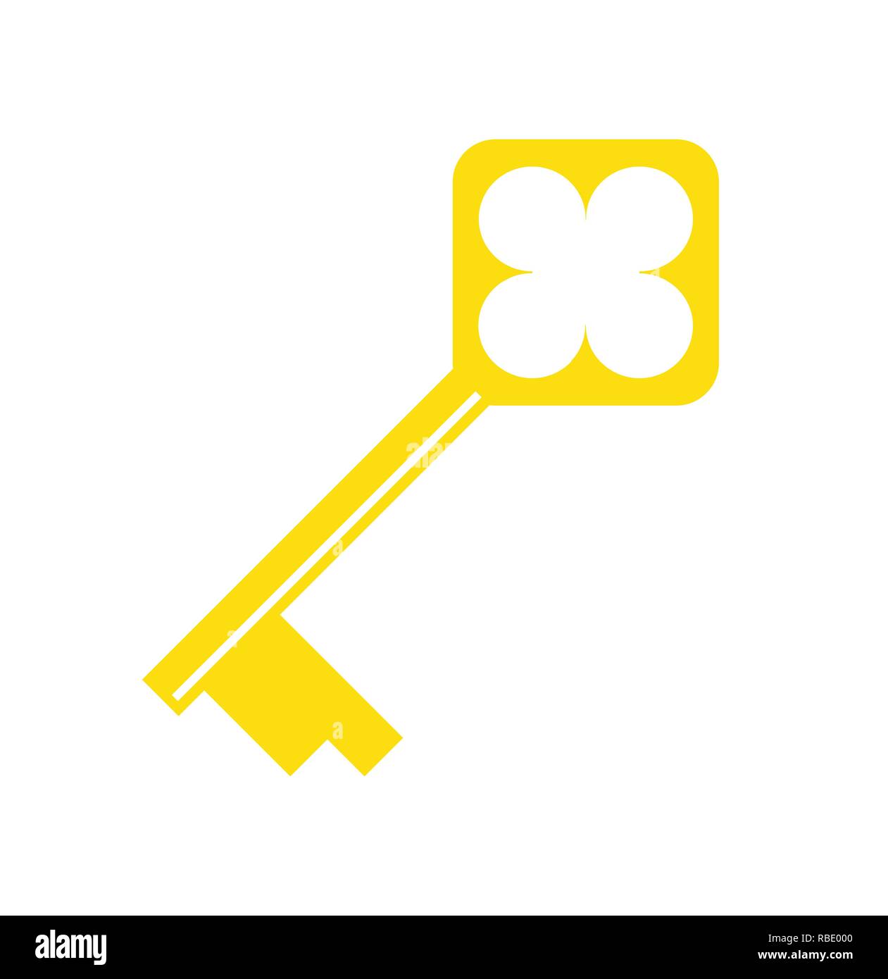 Key icon on white background for graphic and web design, Modern simple ...