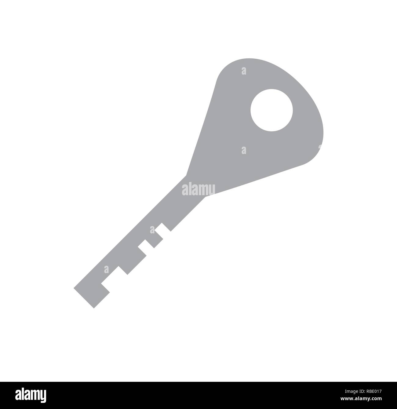 Key icon on white background for graphic and web design, Modern simple ...