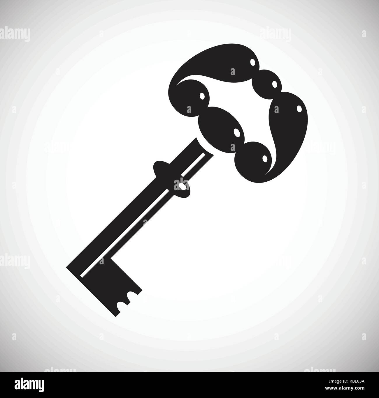 Key icon on white background for graphic and web design, Modern simple ...