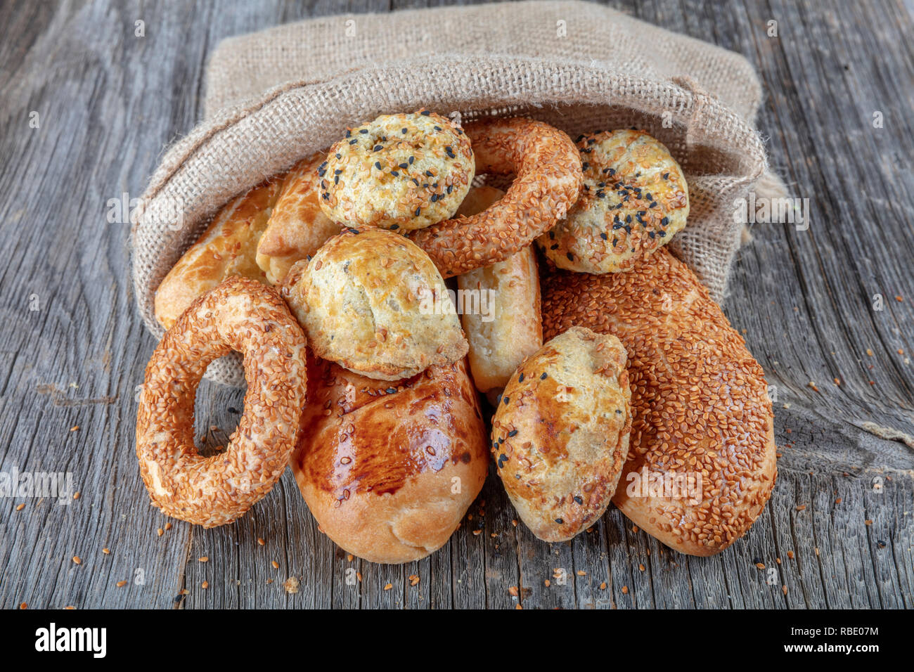 Turkish pastry product , tasty pogaca. Turkish Pastries; pogaca, borek ...