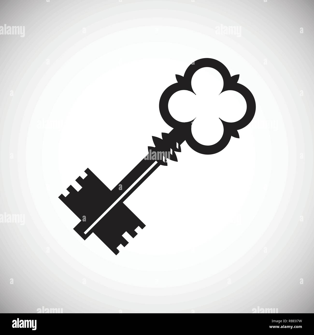 Key icon on white background for graphic and web design, Modern simple ...