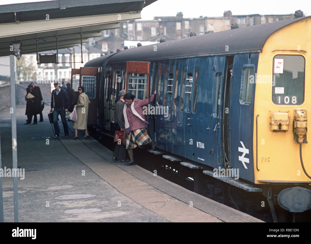 Passengers at Willesden Junction railway station on the North London ...