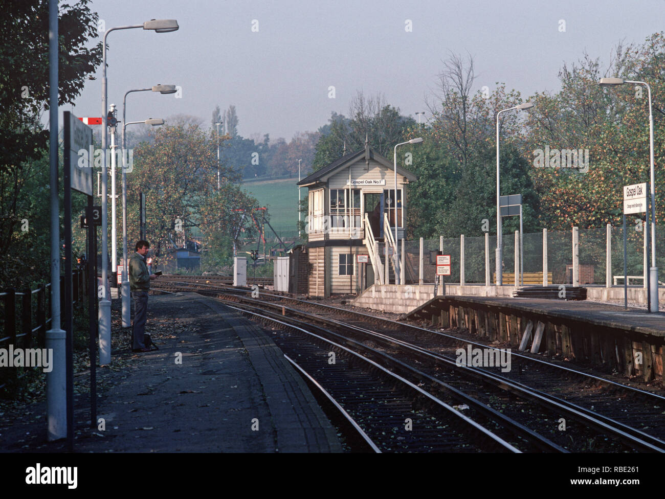 Gospel Oak signal box at Gospel Oak Railway Station, North London Line ...
