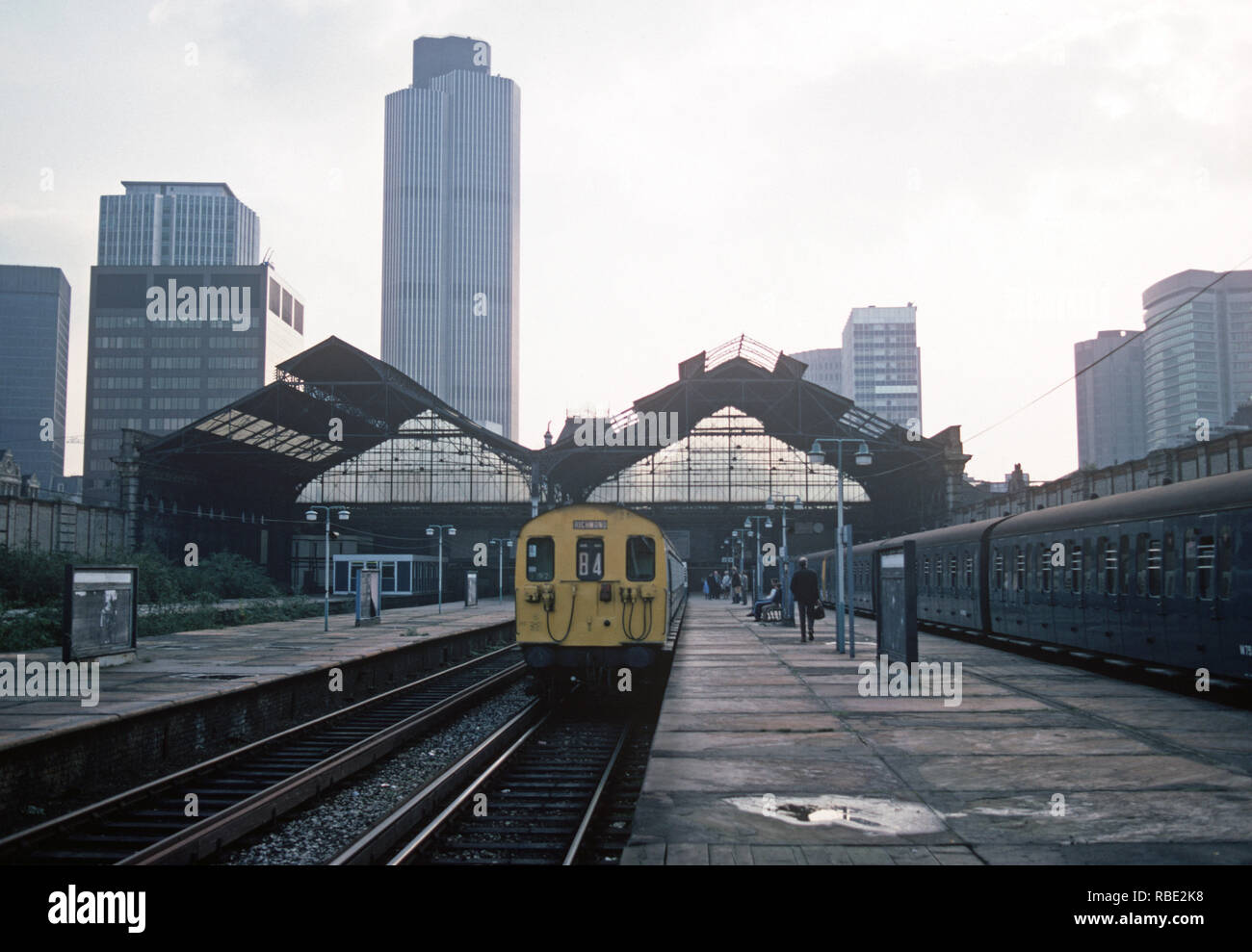 Broad Street railway station on the North London Line, London, 1980s ...