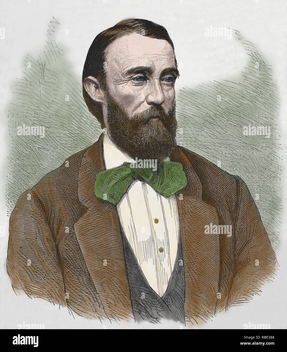 Ferdinand Vandeveer Hayden, geologist (1829-1887) who made Yellowstone ...