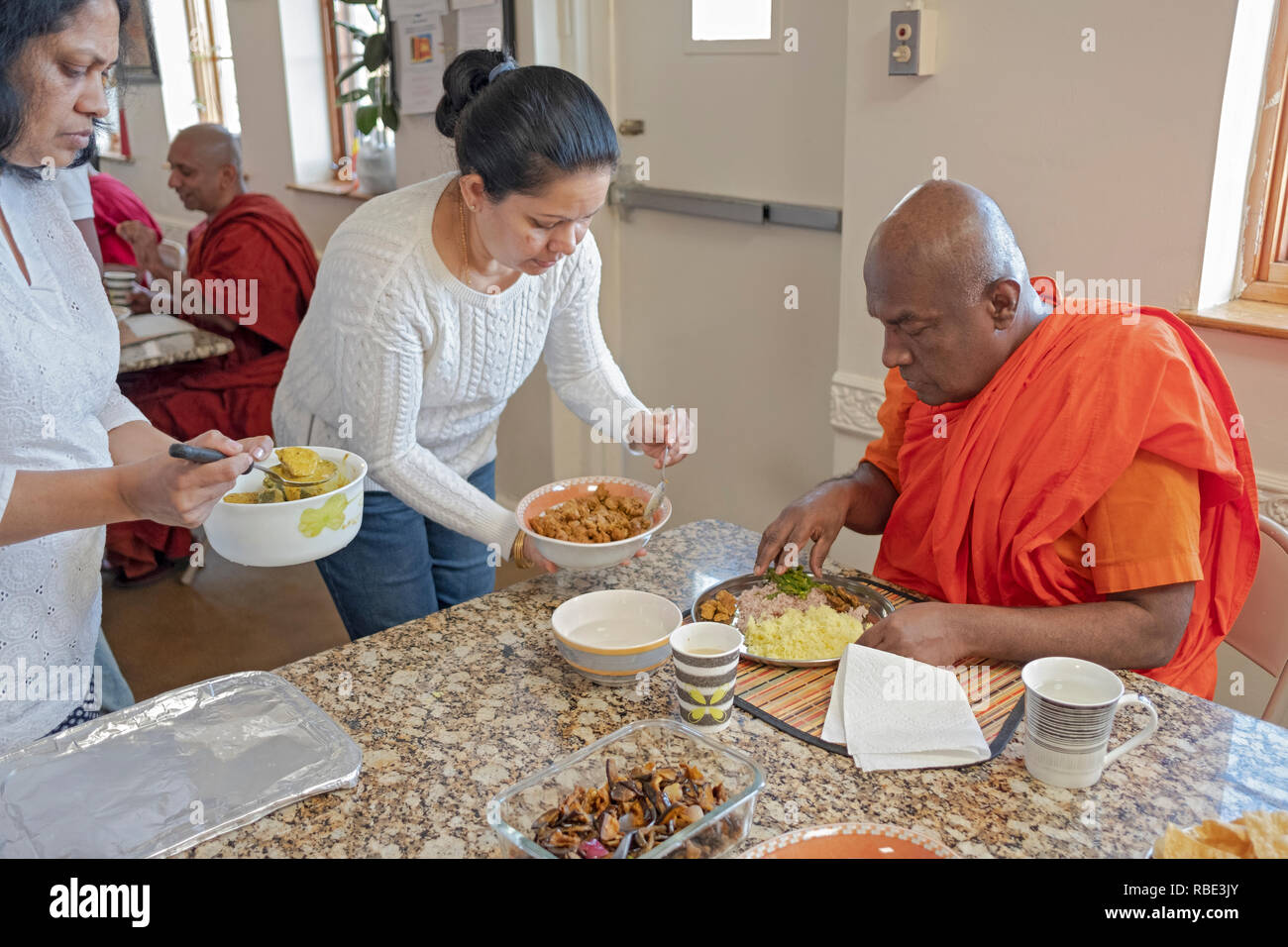 Monk make food not asia hi-res stock photography and images - Alamy