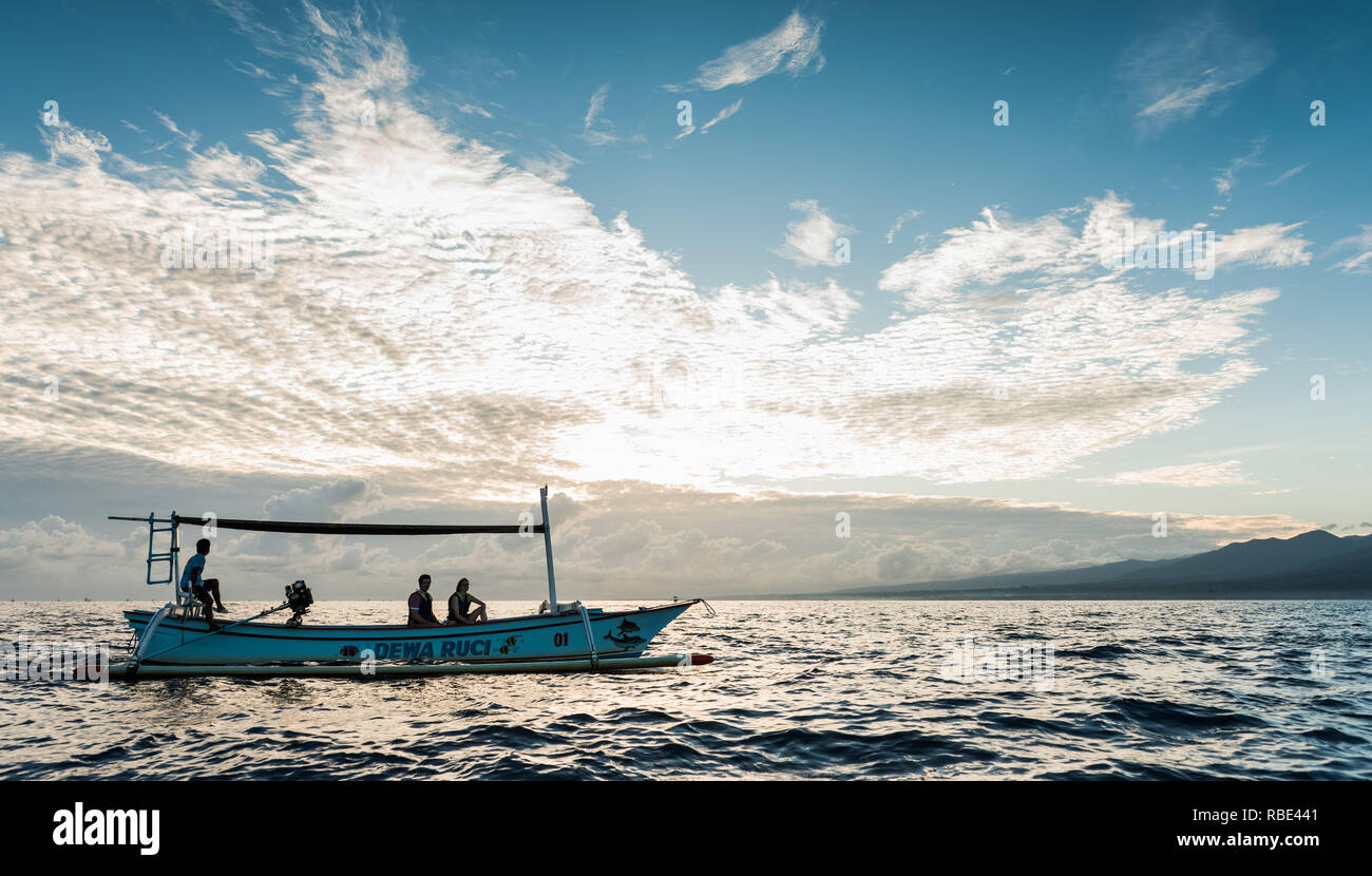 boat on the ocean Stock Photo - Alamy